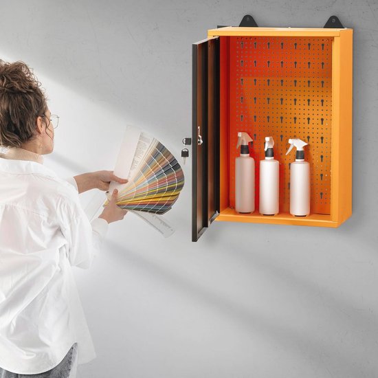 Modulaire Metalen Kast 60x40x20cm met Planken en Gereedschapspaneel ...