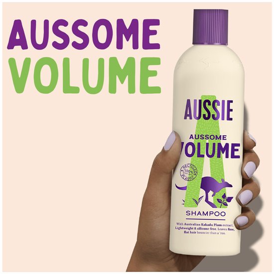 Aussie - Shampoo - Aussome Volume - Verstevigend - Voor Fijn Haar - 300 ...