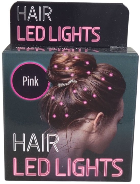 Led Hair Lights - Roze - Led Haar Lichtjes - Haar Accesoire - 18x Led ...