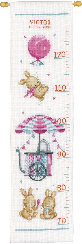 Groeimeter IJsjeskar borduurpakket - Vervaco | bol