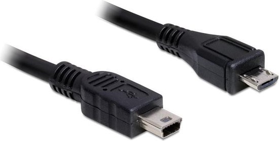 USB2.0 kabel Micro B (m) - Mini B (m) - 2 meter | bol
