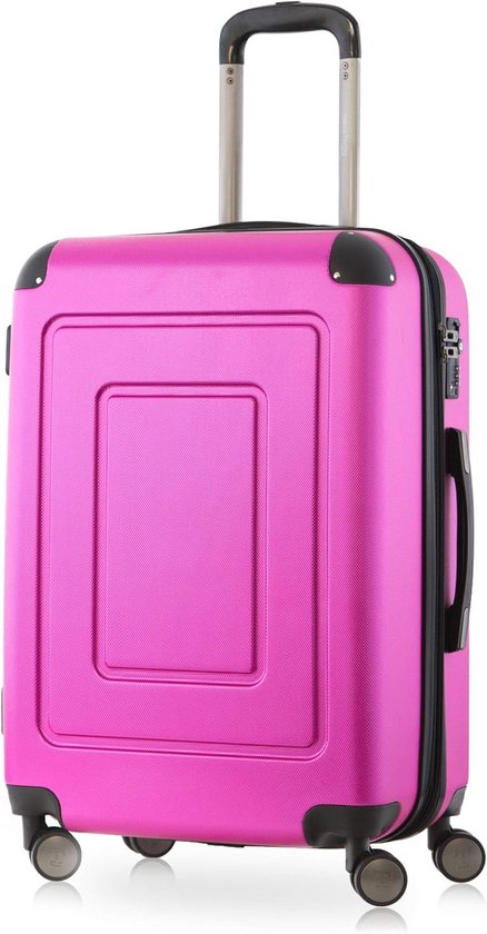 Middelgrote Koffer 66cm met Harde Schaal en 4 Wielen - Ideaal voor ...