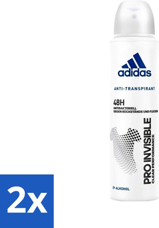 Adidas - Pro Invisible - Deodorant spray - 48 uur Bescherming - 150ml ...
