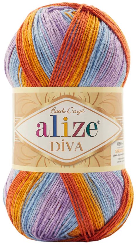 Alize Diva Batik 4603 Pakket 5 bollen | bol
