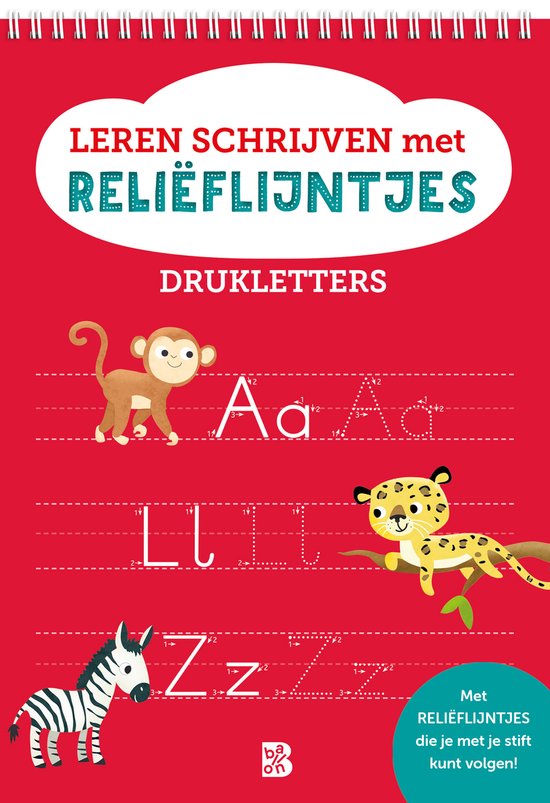 Leren schrijven met reliëflijntjes: Drukletters | 9789403240701 | Boeken | bol