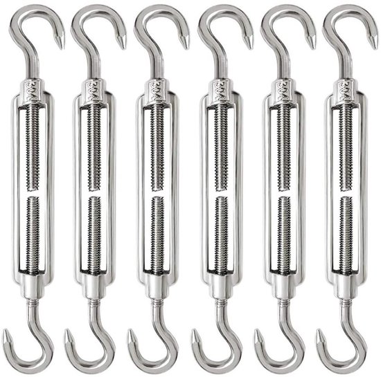M6 Kabelspanner - RVS 304 Spanschroef - Verstelbare spanschroefhaak en ...
