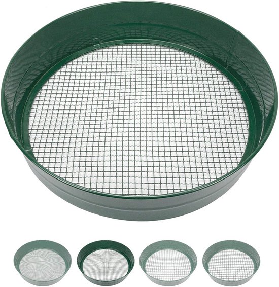 Tuinzeef 33 cm Ø - Ronde zeef voor aarde, compost, zaden en meer ...
