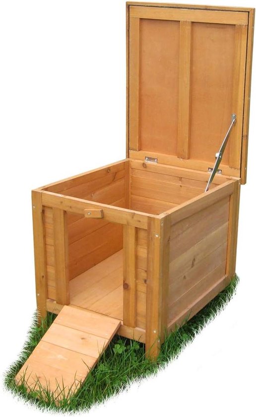 Small Animal House for Rabbit Hutch and Freewheel with Folding Lid | bol