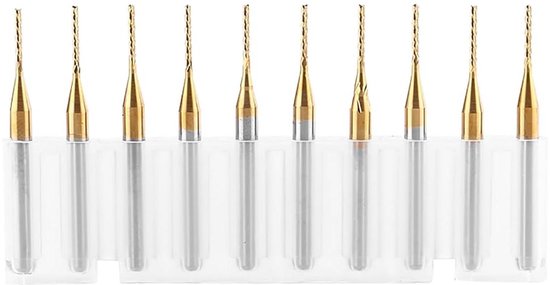 Wolfraam 1mm End Mill - Set van 10 stuks | CNC Router Frees- en ...
