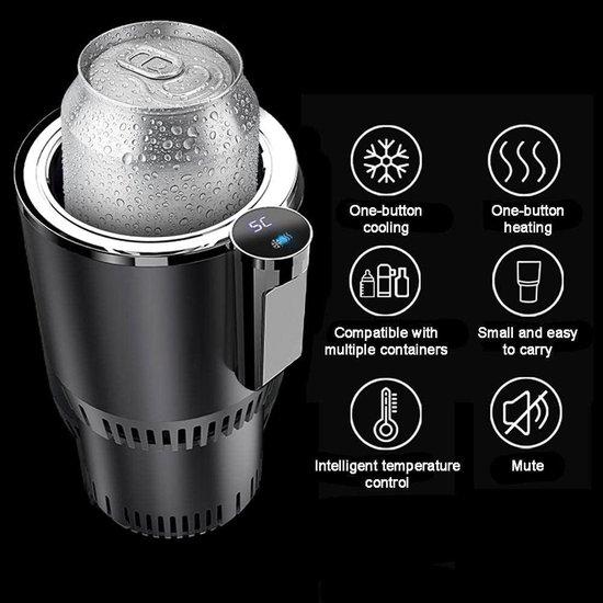 Beverage Cooler & Heater Mug Cooling & Heater Portable Refrigerator ...