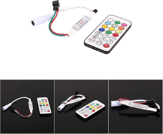 21 Keys IR Remote Control for RGB LED Strip Lights - Wireless Dimmer ...