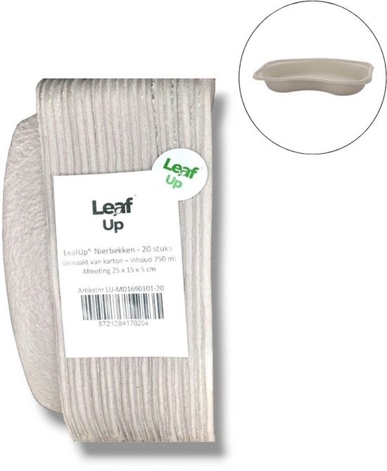 LeafUp® Nierbekken karton - wegwerp spuugbakjes - 20 stuks | bol