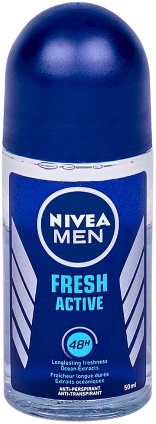 Nivea - Fresh Active Roll-On - Antiperspirant - 48 Uur Lang Werkend - 50 ml -... | bol
