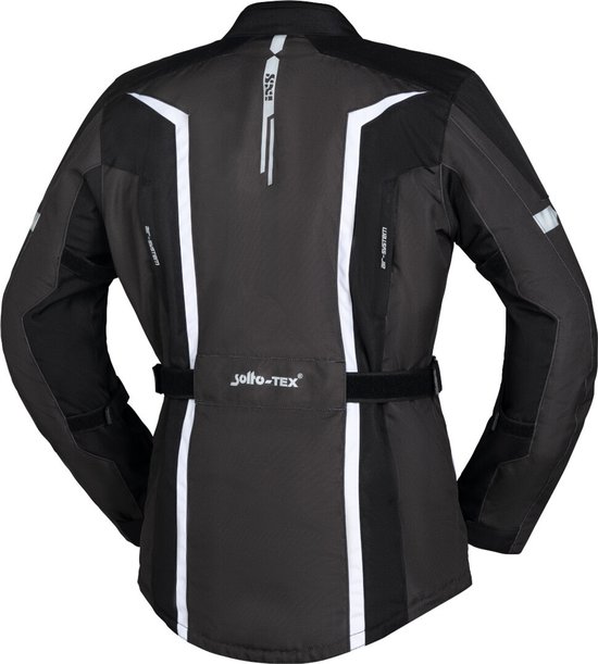 IXS Evans-ST 2.0 Waterdichte Touring Zwart Grijs Wit Textiele Motorjas ...