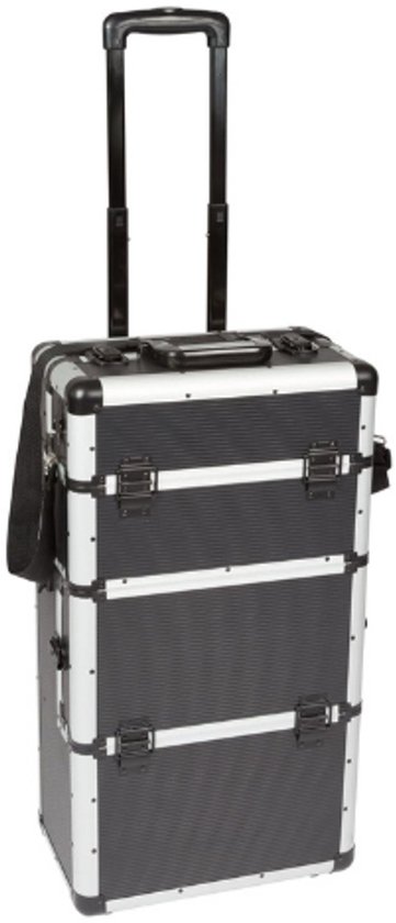 Gereedschapskoffer – Trolley – Aluminium – Zwart – Met Telescopisch ...