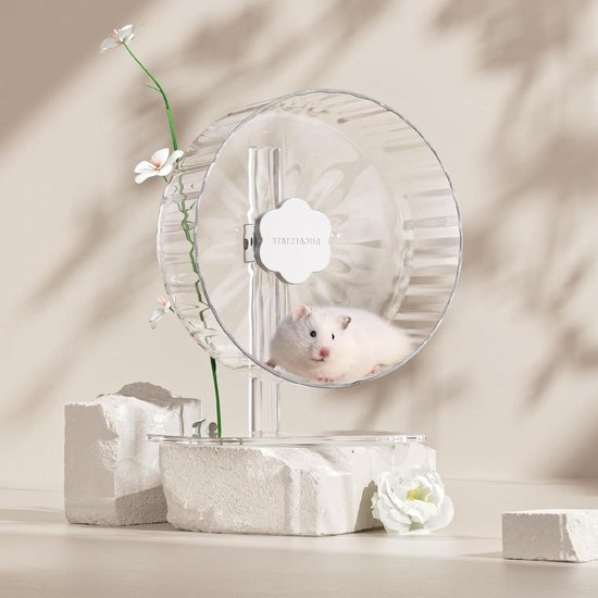 Superstil hamsterwiel 26 cm - oefenwiel met breder loopwiel voor chinchilla, gerbils,... | bol