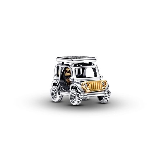 Pandora Moments Tweekleurige Avonturenauto Bedel Zilver Dames 763330C01 ...