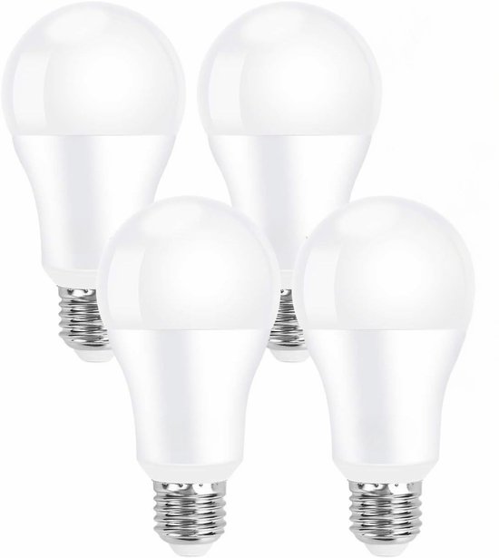 Universele LED Lampen E27 - 9W LED vervangt 60W - Warm wit - 4 stuks | bol