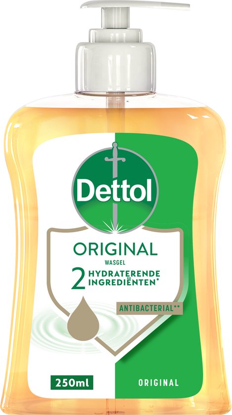 Dettol Antibacteriële Handzeep Original 250ML - Wasgel - 2 hydraterende ingrediënten | bol