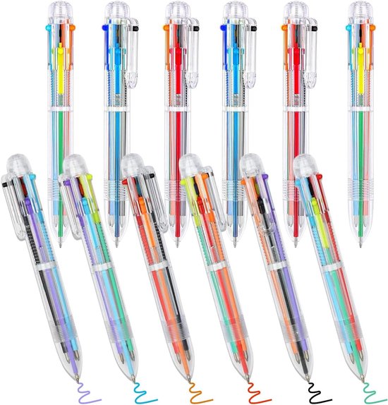 6-in-1 Multicolour Pens 0.7mm - 12 Pieces | bol