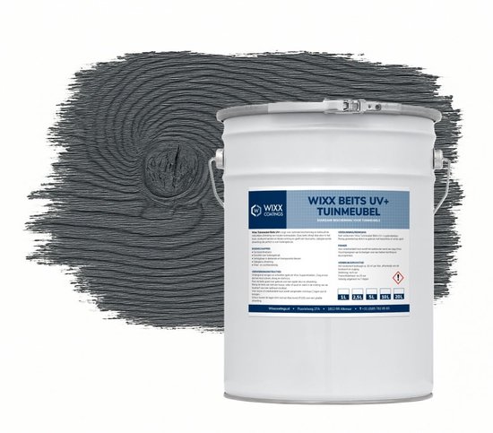 Wixx Tuinmeubelbeits UV+ - 5L - Antraciet | bol