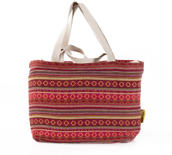Mycha Ibiza - Strandtas - Roze - Myc26026 | bol