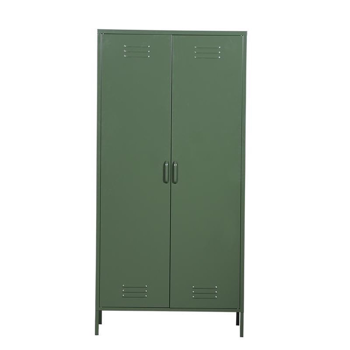 MaximaVida metalen kleding lockerkast Finn 90 x 50 x 185 cm olijfgroen ...