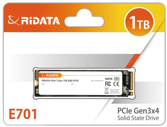 Ridata 1TB M.2 PCIe Gen3.0x4 NVMe SSD - E701 - lees-/schrijfsnelheden tot 1.800 MB/s | bol