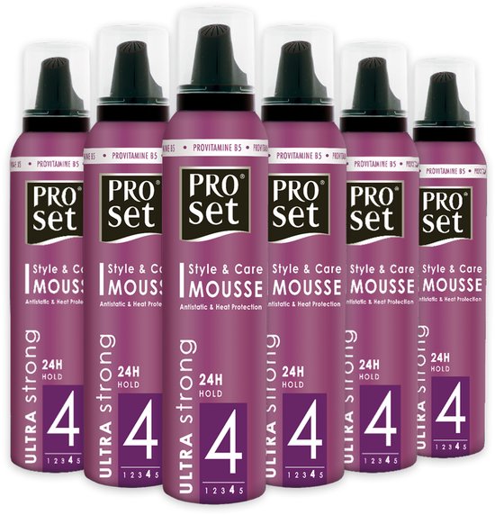 Proset Haarmousse Ultra Strong - 6x 250ml - Voordeelverpakking | bol