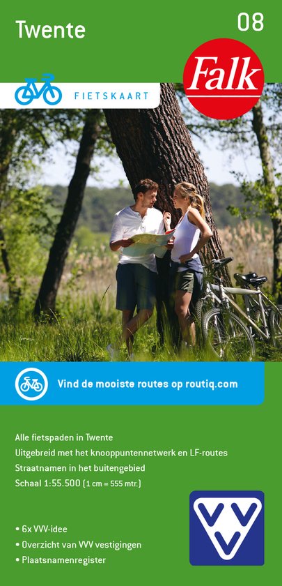 Falkplan fietskaart - Fietskaart 08. Twente | 9789028705357 | Boeken | bol