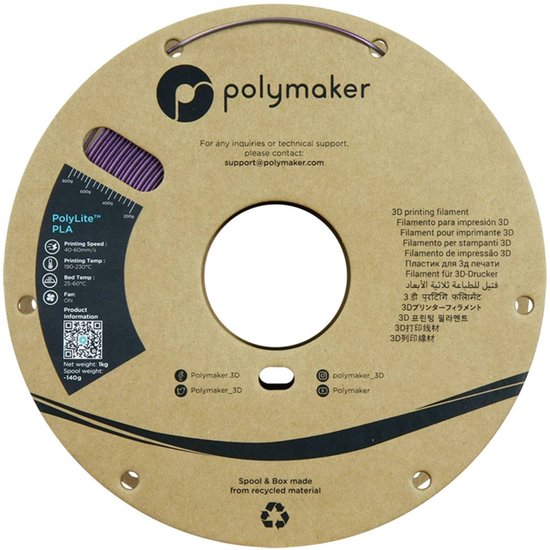 Polymaker PA02084 Starlight Filament PLA kunststof Meerkleurig ...
