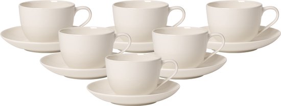 Kaffeetassen mit Untertassen For Me 160 ml Set van 6 | bol