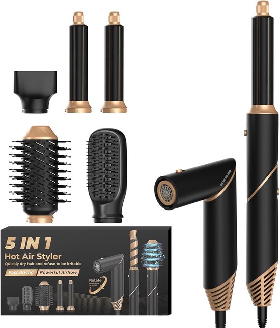 Fohnborstel - Airstyler - 5 in 1- Multistyler - Fohnborstel Kort Haar ...