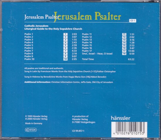 Jerusalem Psalter, Catholic Jerusalem, Liturgical Guide to the Holy Sepulchre Church,... | bol