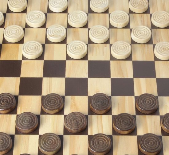 Houten Damspel 30x30 cm - Strategisch Spel voor Gezellige Spelmomenten ...
