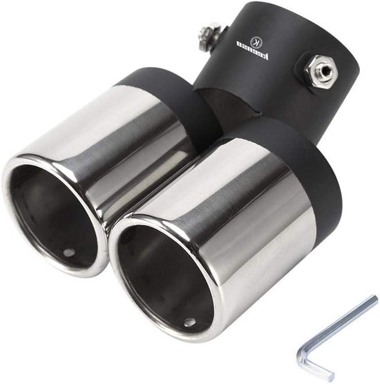 60mm Stainless Steel Universal Car Exhaust Muffler Pipe End Tip - Round ...