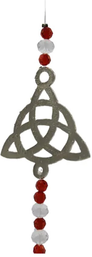 Suncatcher - Hangende Rode Stenen - Triquetra slinger | bol