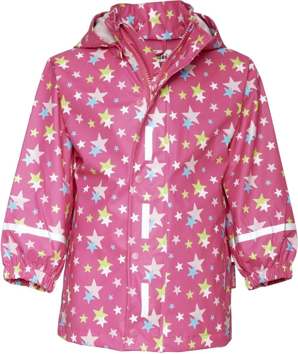 Playshoes Regenpak Kinderen Sterren - Roze - Maat 92 | bol.com