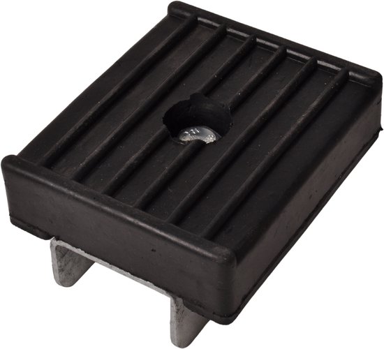 Stootkussen op houder - 120x100x35 mm - zwart | bol