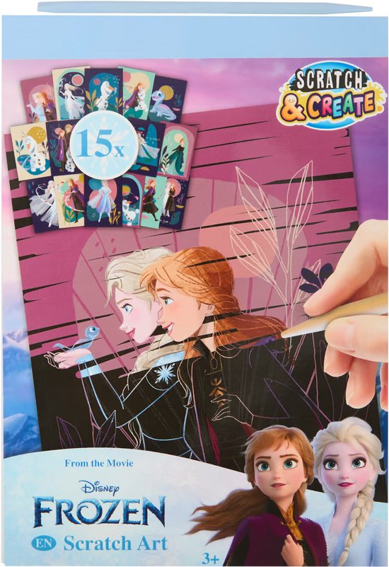 scratch and create - scratch boek - frozen - disney - scratch art ...