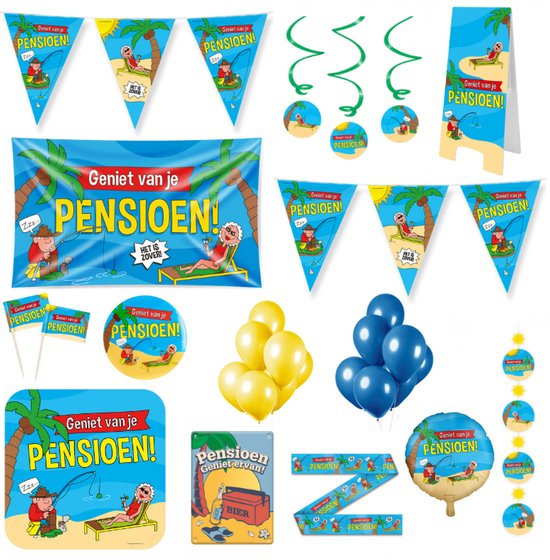 Pensioen Cartoon Versiering pakket - XXL | bol
