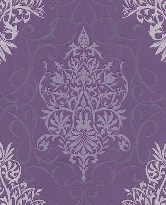 Paars barok behang rasch | bol