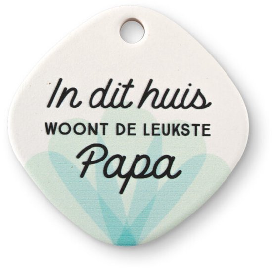 In dit huis woon de leukste Papa - Magneet - Keramiek - Miko | bol