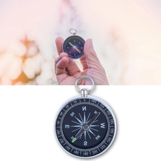 Duurzaam en Gemakkelijk Te Dragen Pocket Compass - 360 Graden Roterende ...