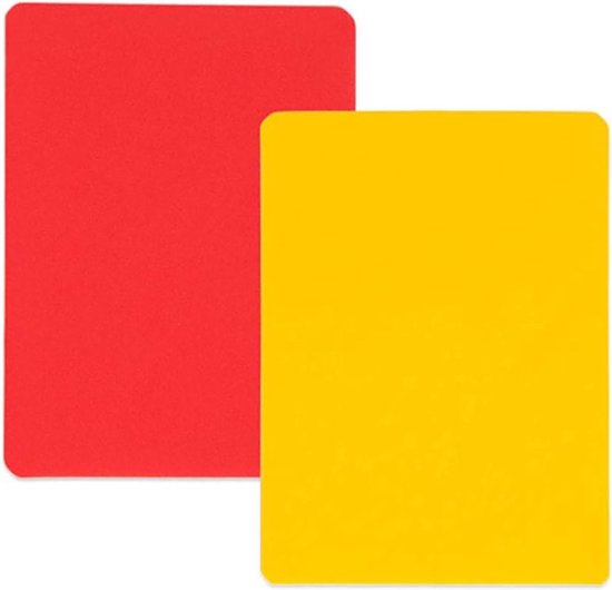 CHPN - Scheidsrechterset - Set met scheidsrechter kaarten - Rode kaart ...