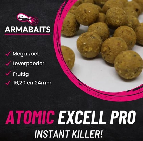 Armabaits Boilies Atomic Excell Pro 2,5 kg 20 mm | bol