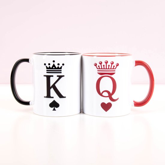 Ditverzinjeniet.nl Mok King en Queen (set van 2) | bol