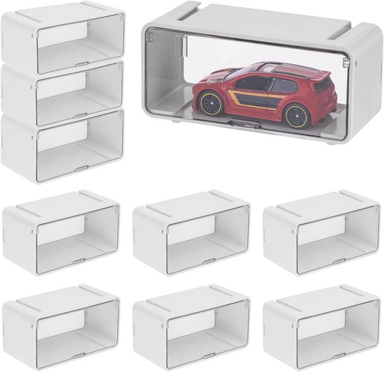 Vitrinekast voor 1/64 Auto Modellenset - Duidelijke Acryl Display Case ...