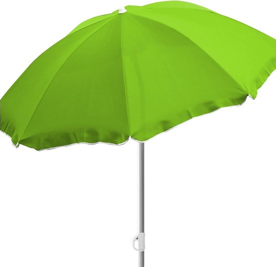 Strandparasol - Strandscherm zonnescherm tuinscherm knikbaar polyester ...