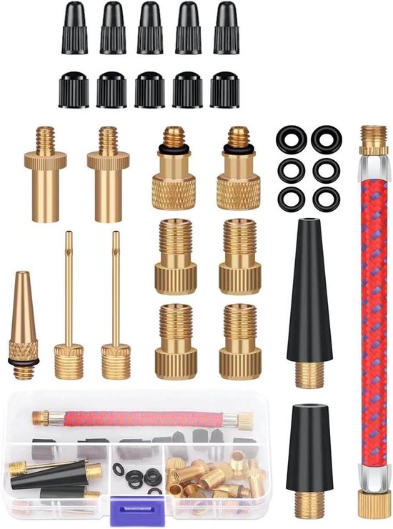 Trankielo - Adapter Set voor Fietspomp - Met Inflatie Adapter voor ...